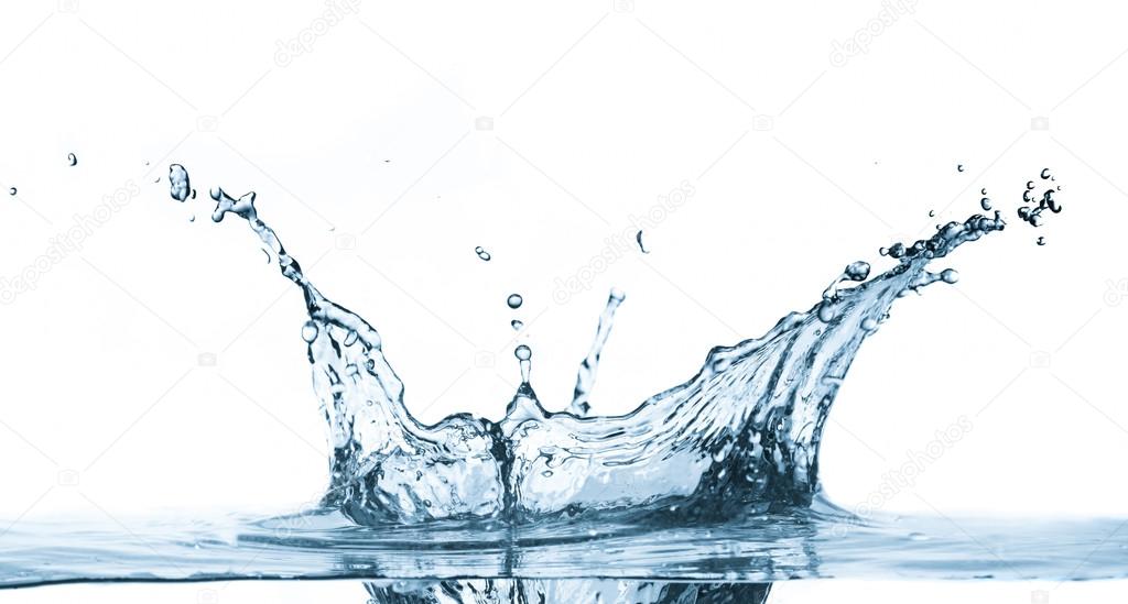 Water splash on white background Stock Photo by ©Photocreo 99898456