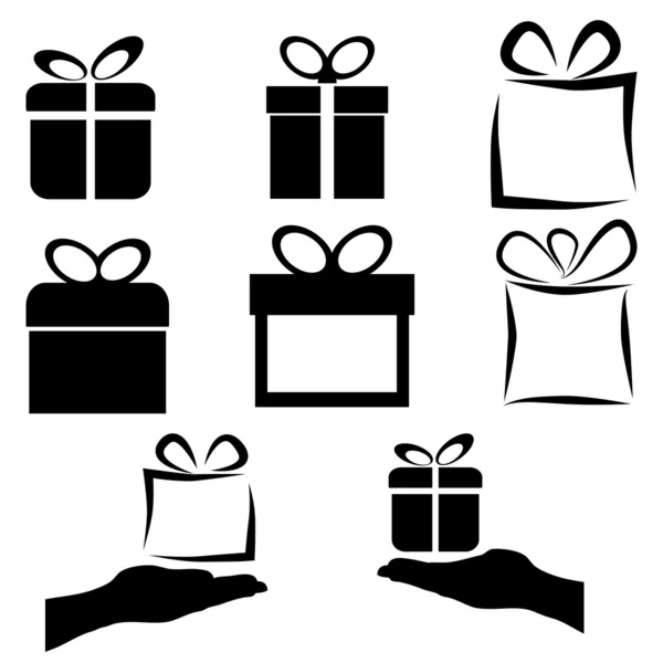 Gift icon set — Stock Vector © MSSA #13203106