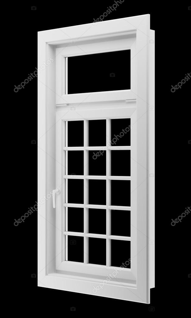 Window isolated on black background — Stock Photo © tiler84 #89384682