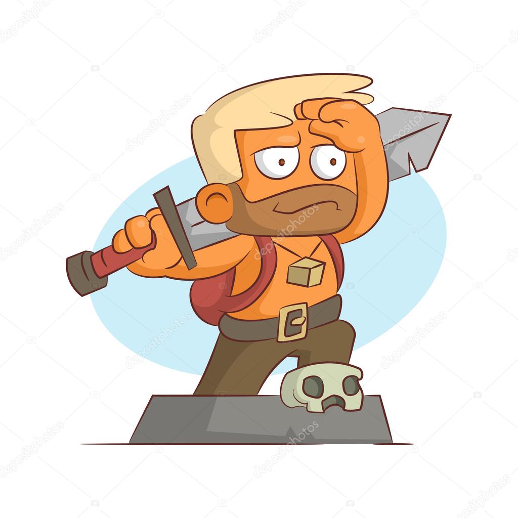Personaje aventurero de dibujos animados Stock Vector by ©Alekksall ...