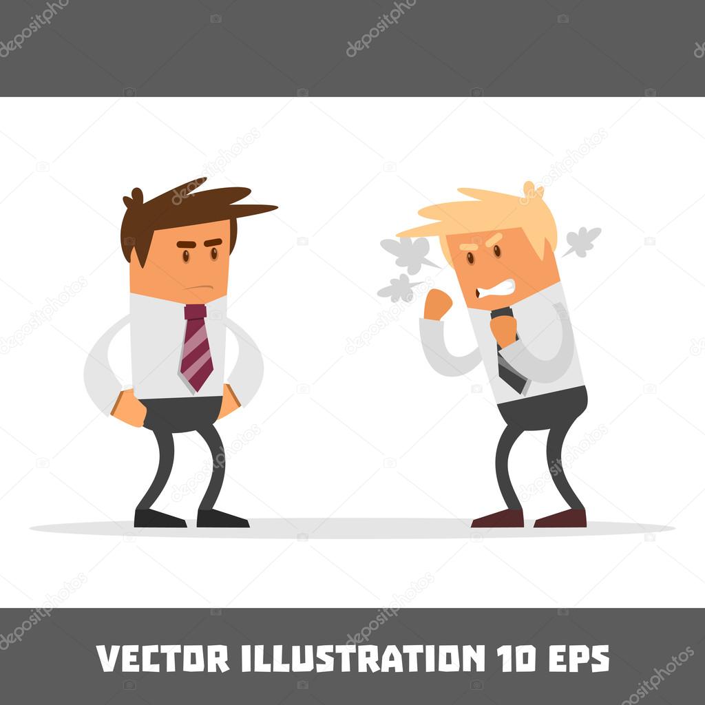Office men fighting Stock Vector Image by ©Alekksall #82083080