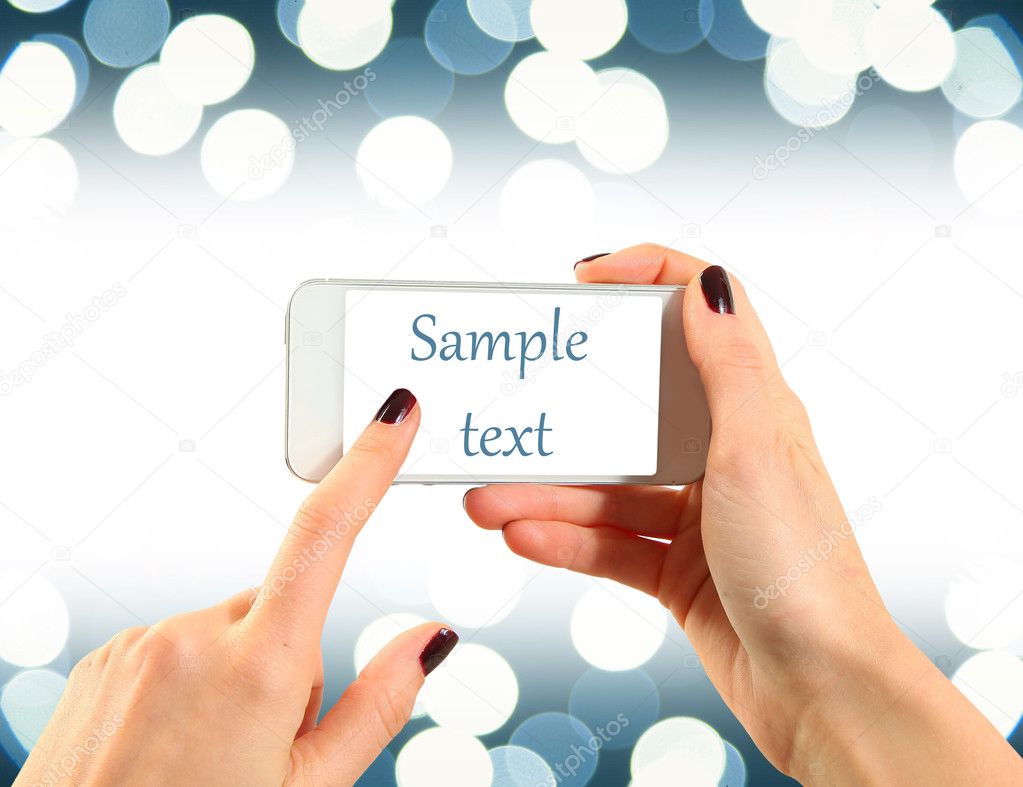 White smartphone — Stock Photo © LisaA85 #57574157