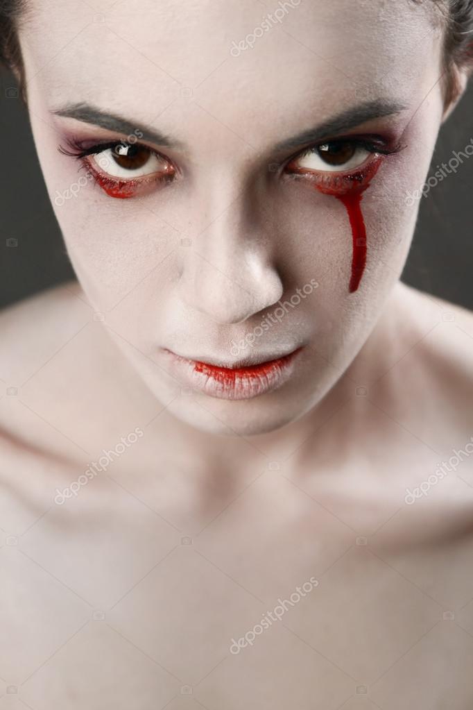 Vampire Crying Blood