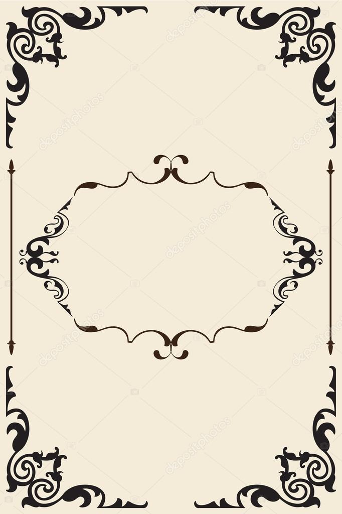 Ornate old page Stock Vector by ©buravtsoff 54358965