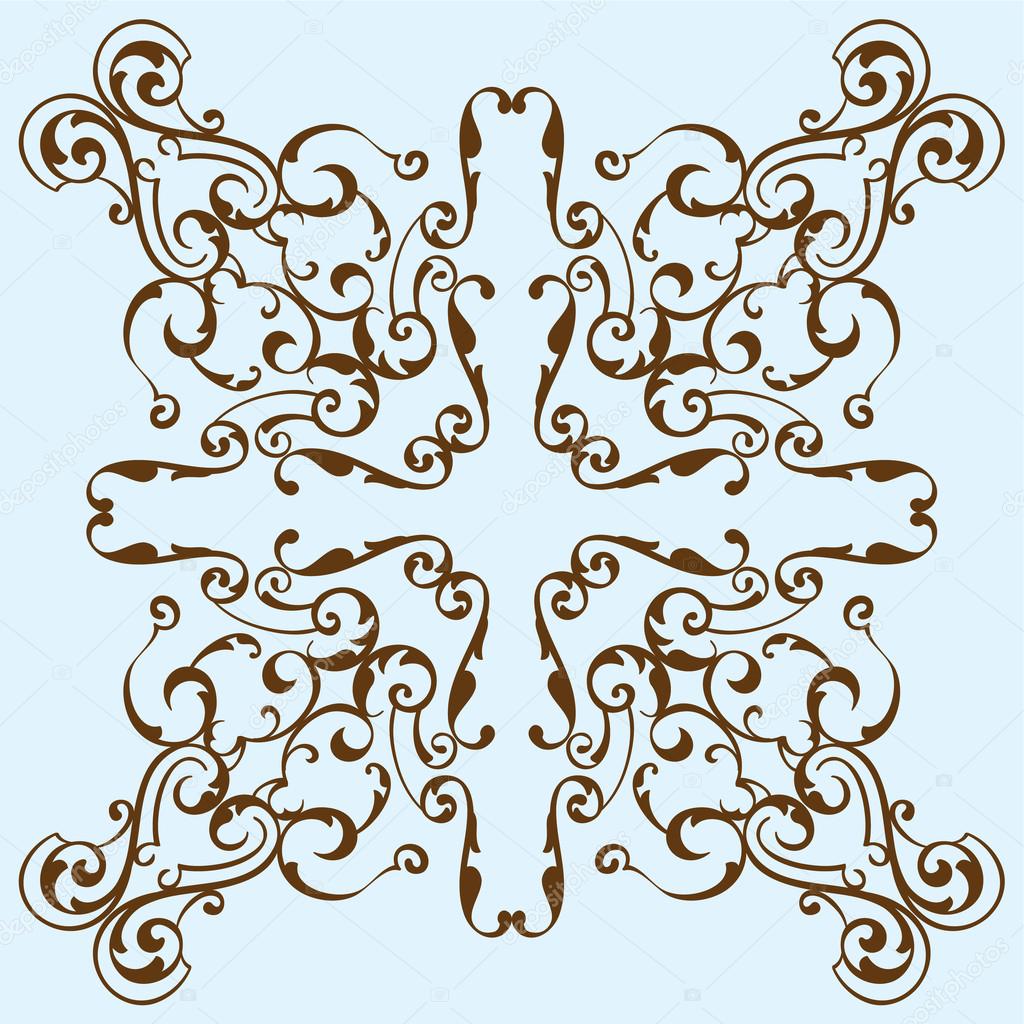 Victorian flower art | Victorian art flower — Stock Vector © buravtsoff ...