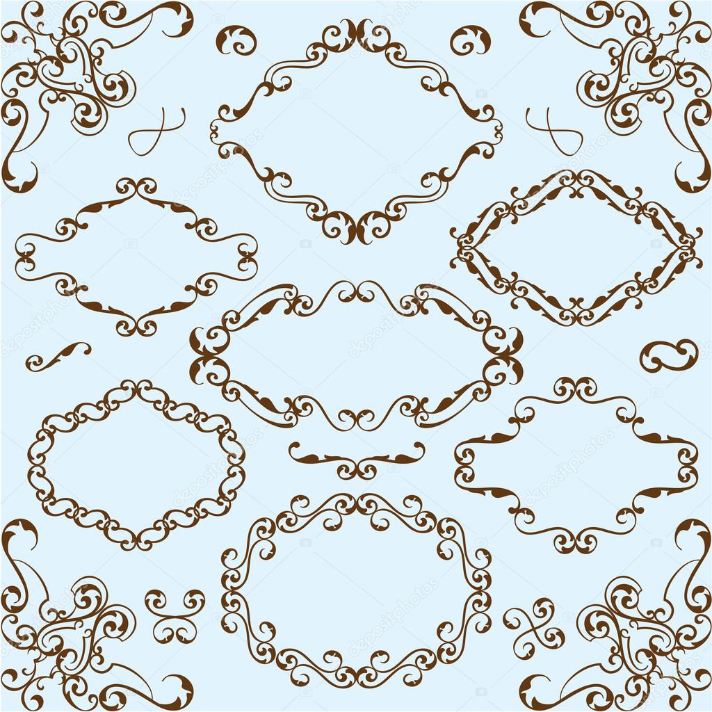 Baroque style set Stock Vector Image by ©buravtsoff #63311469