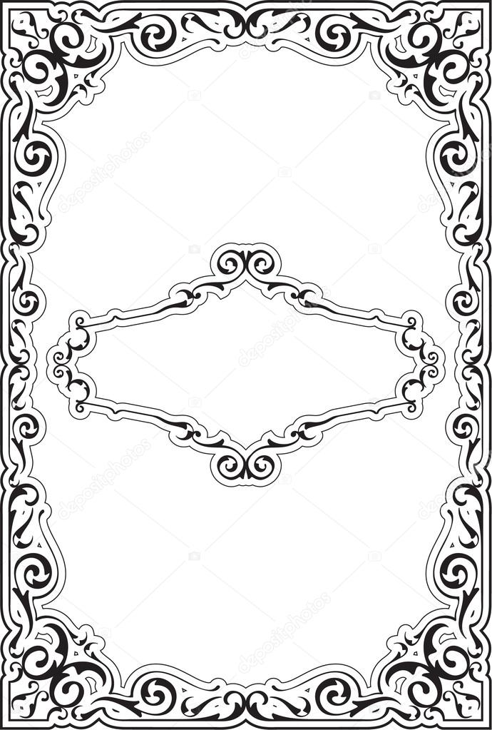 El victoriano adornado bonito marco Vector de stock #83422128 de ...