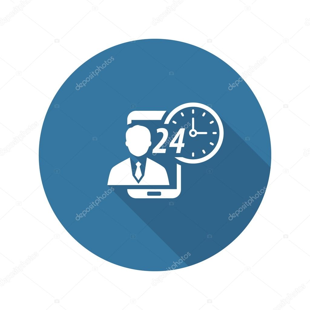 Icono de Asistencia Personal. Diseño plano . Stock Vector by ©-=WaD ...