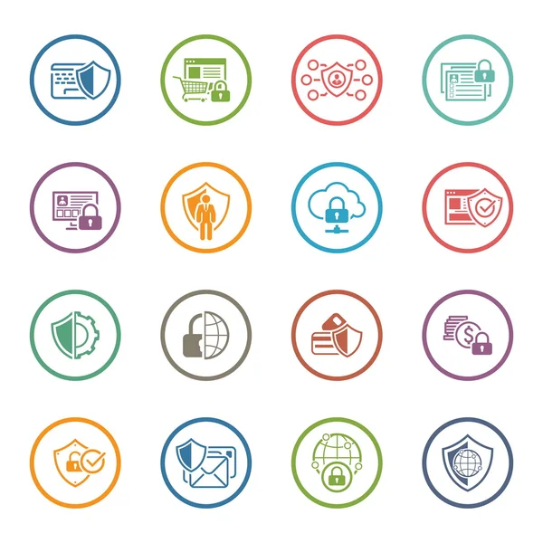 Gdpr Hand Drawn Icon Set Style Isolated White Background Vector Stock ...