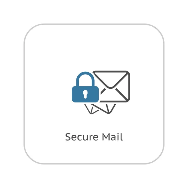 Secure Mail Icon Stock Vector Image by ©-=WaD=- #109449096