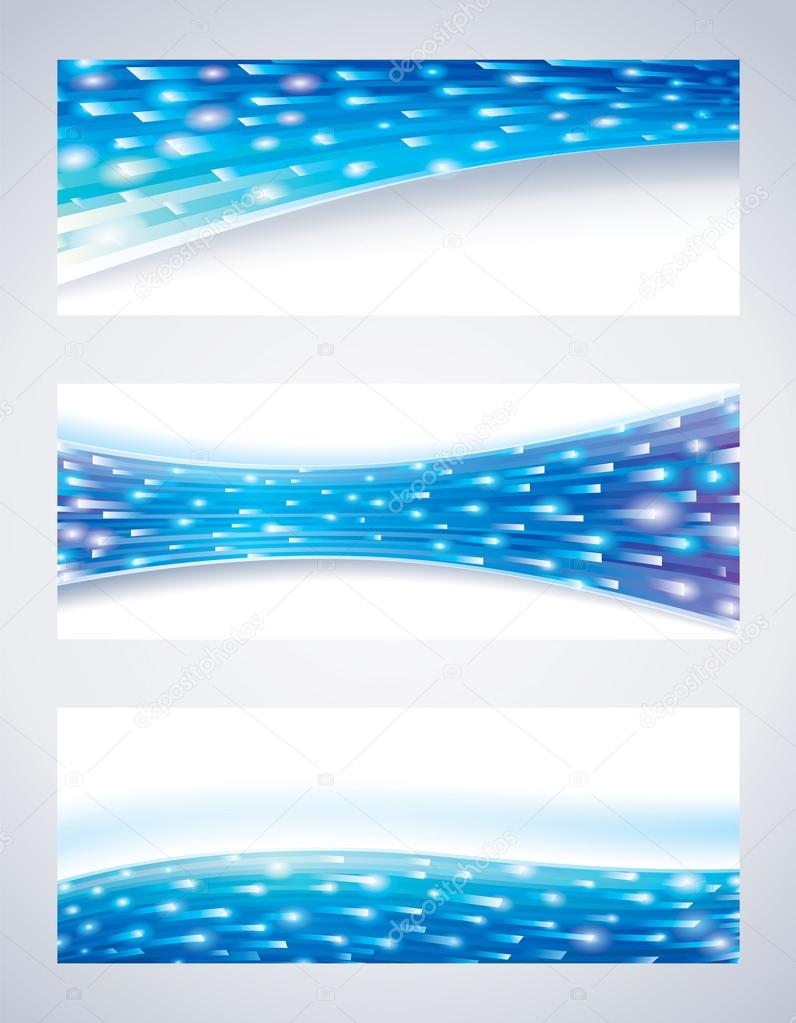 Web Blue Banner Stock Vector Image by ©jineekeo #97896372