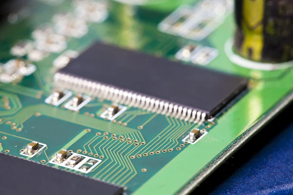 Electronic microcircuit and microchip - Stock Image - Everypixel