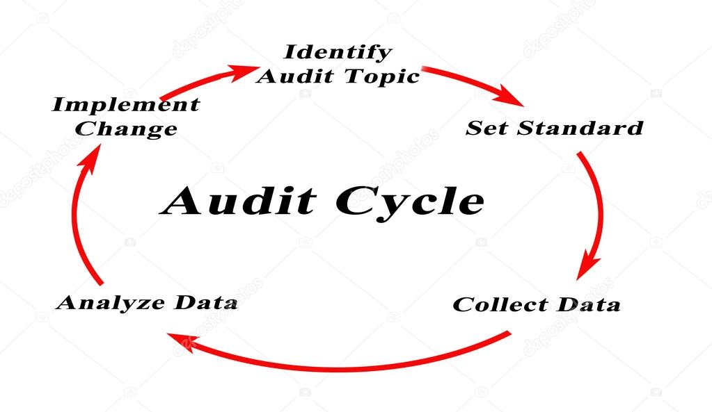 Diagram of Audit Cycle — Stock Photo © vaeenma #103451240