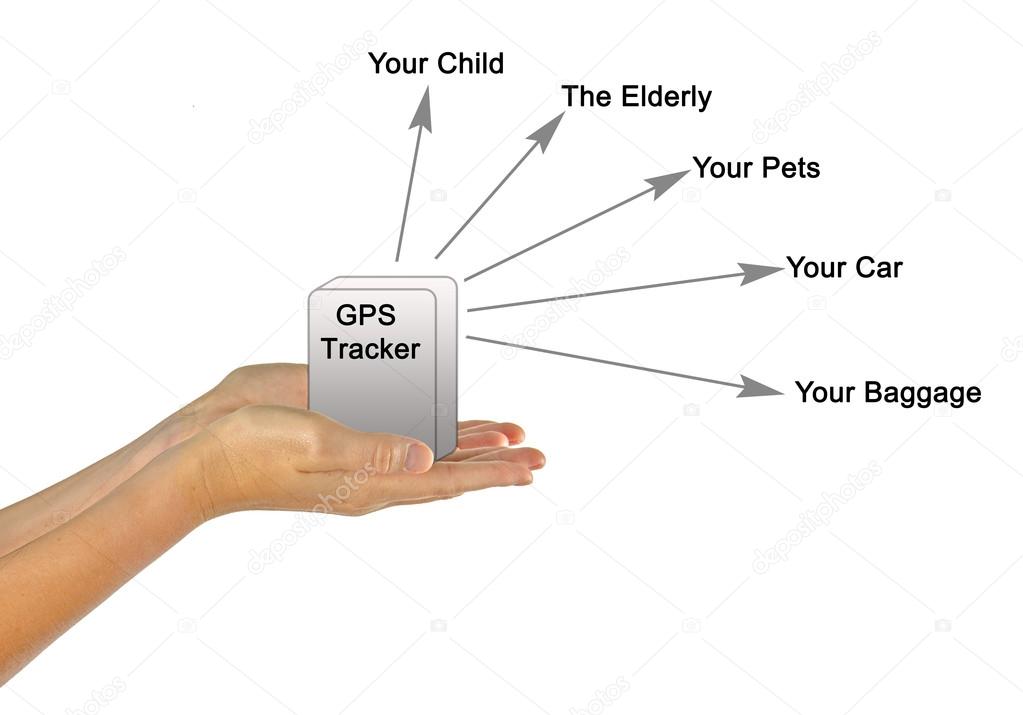 Diagram of GPS Tracker — Stock Photo © vaeenma #117309792