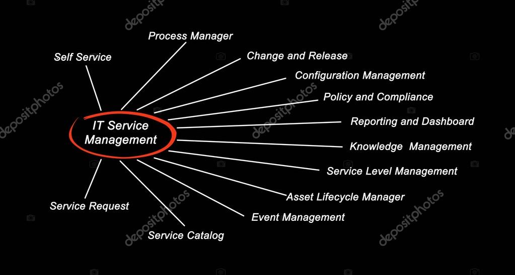 Diagram of IT Service Management — Stock Photo © vaeenma #121407190