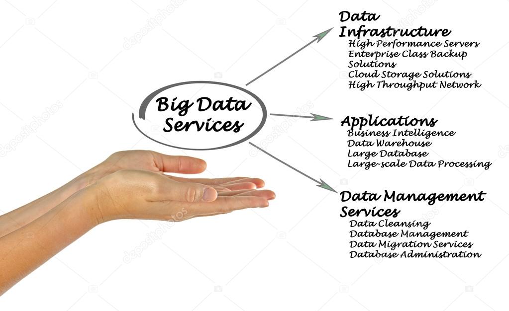Diagram of Big Data Services Stock Photo by ©vaeenma 122128576