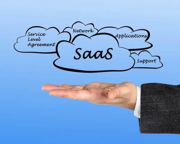 Presentation of SAAS diagram — Stock Photo © vaeenma #115116860