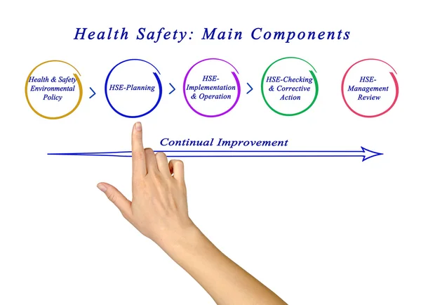 Diagram of Health and Safety System — Stock Photo © vaeenma #87121896