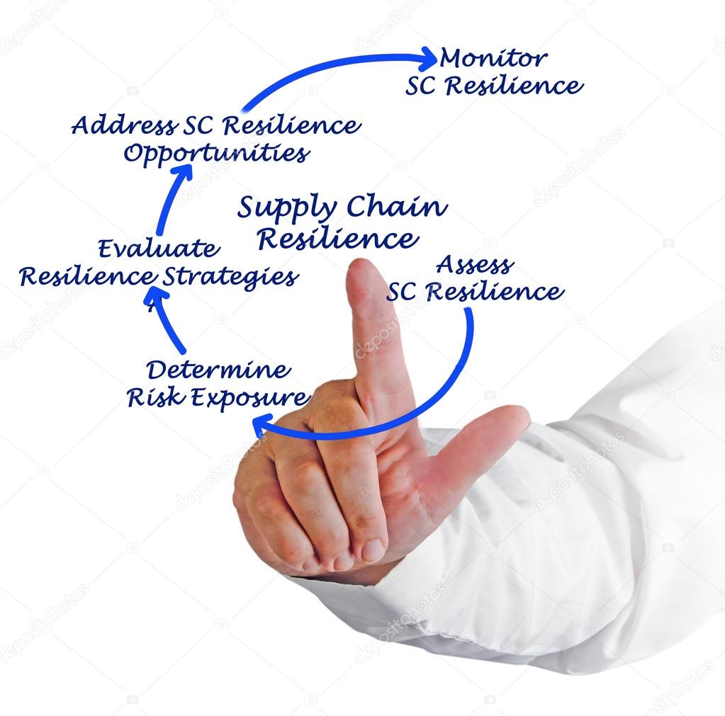 Diagram of Supply Chain Resilience — Stock Photo © vaeenma #96709588