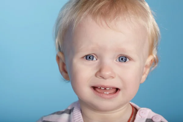 Little cute child with tears on face Stock Photo by ©ababaka 104681610