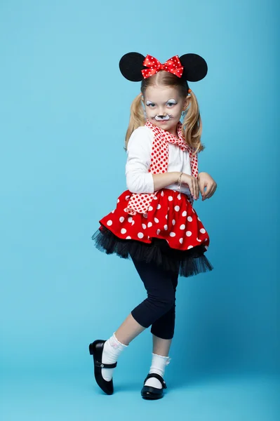 Little girl with mouse mask Stock Photo by ©ababaka 79669254