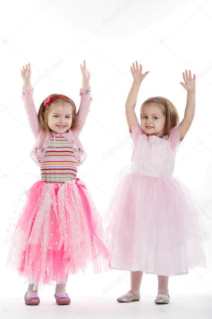 Two Little Girl Best Friends