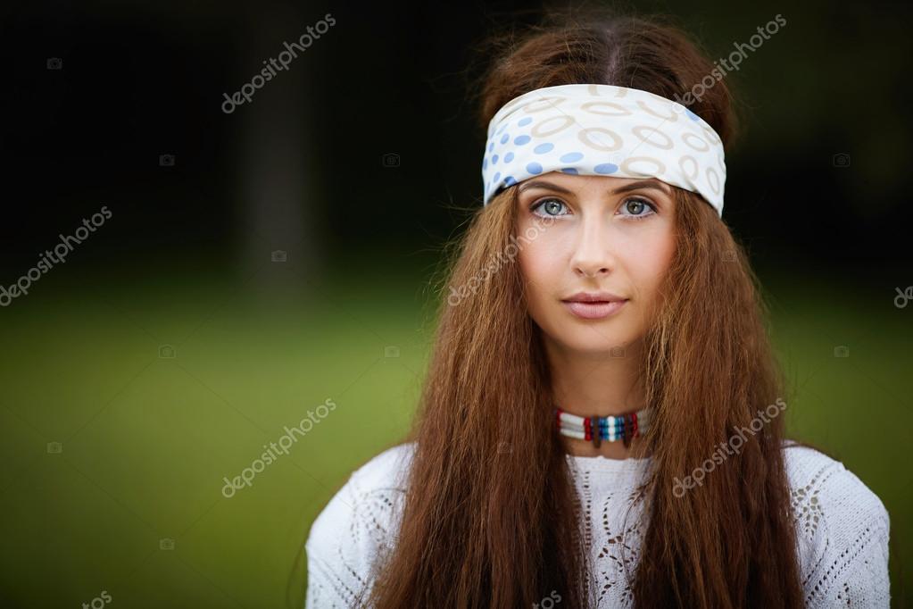 Boho fashion style portrait — Stock Photo © ababaka #99302232