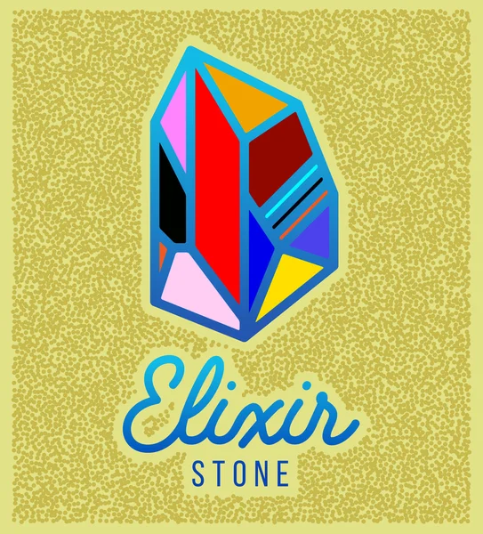 Elixir stone logotype — Stock Vector © yellowpixel #119980132