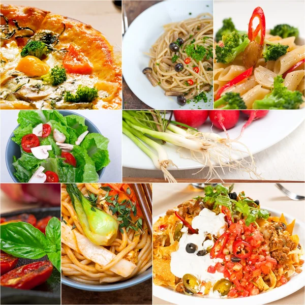 Healthy Vegetarian vegan food collage - Stock Image - Everypixel