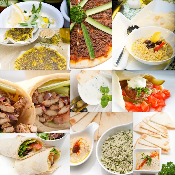 Arab middle eastern food collage — Stock Photo © keko64 #66860335