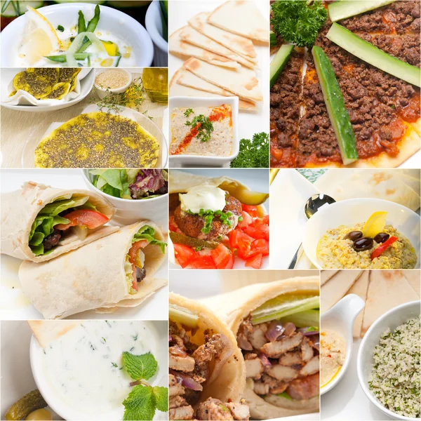Arab middle eastern food collage — Stock Photo © keko64 #66871219