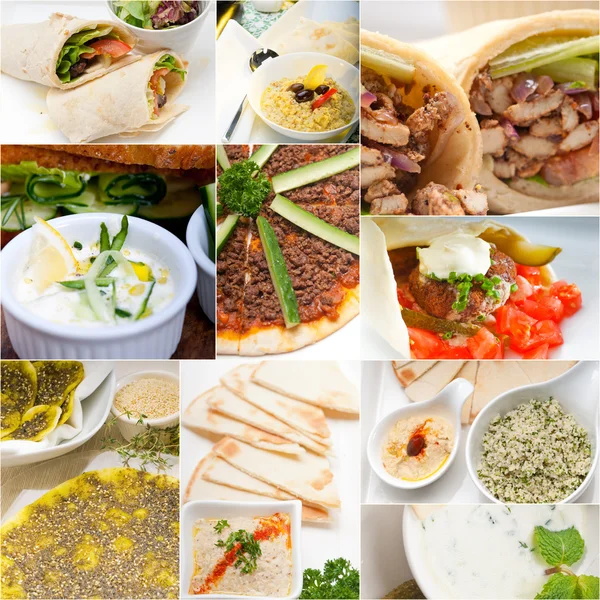 Arab middle eastern food collage — Stock Photo © keko64 #65440287