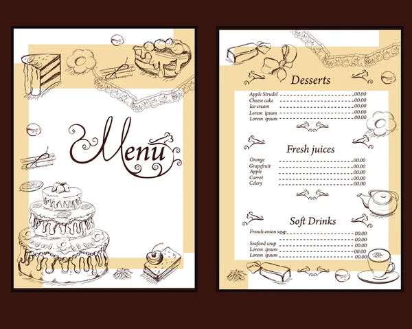 Background on an old book for menu design Stock Vector Image by ...
