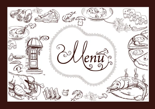 Background on an old book for menu design Stock Vector Image by ...