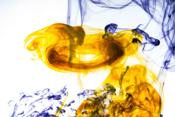 Acrylic colors and ink in water. Abstract background. - Stock Image ...