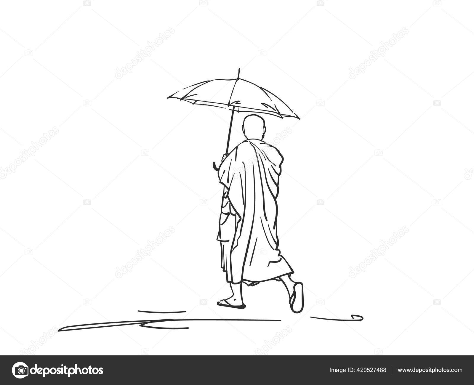 Buddhist Monk Drawing