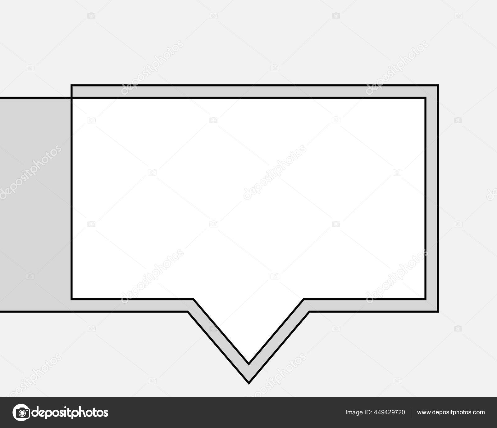 One Line Drawing Speech Bubble Black White Vector Minimalistic Linear ...