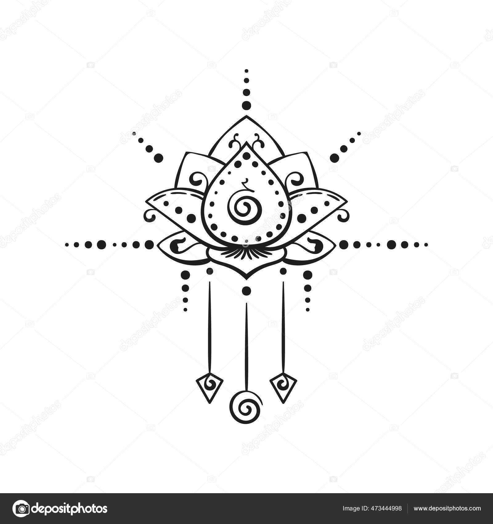 Sacred Geometry Hand Tattoo