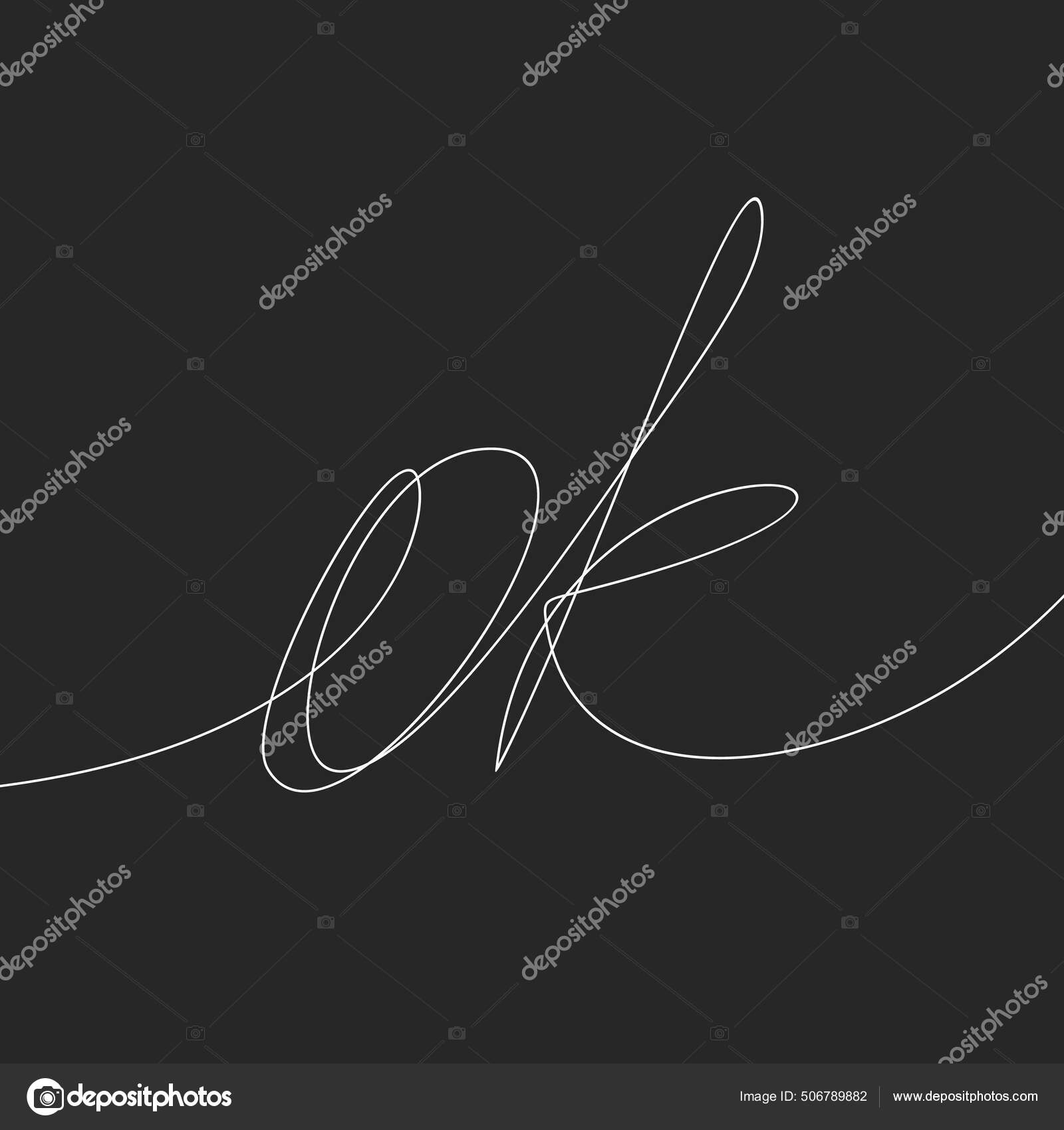 Word Continuous One Line Drawing Positive Decision Calligraphy ...