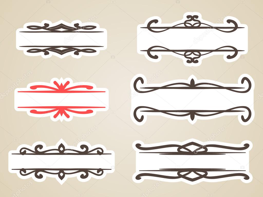 Frame design elements Stock Vector by ©OlgaTropinina 64713927