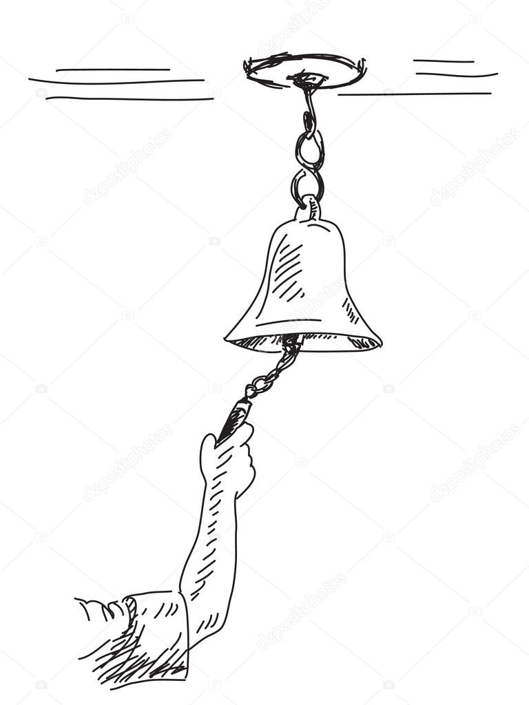 Sketch of bell Hand drawn Stock Vector Image by ©OlgaTropinina #78416630
