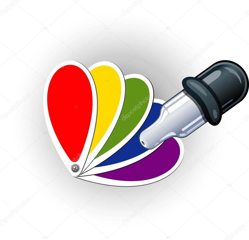 Color palette and pipette Stock Vector Image by ©jara3000 #124795228