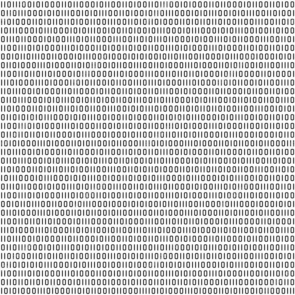 Binary Code Black And White