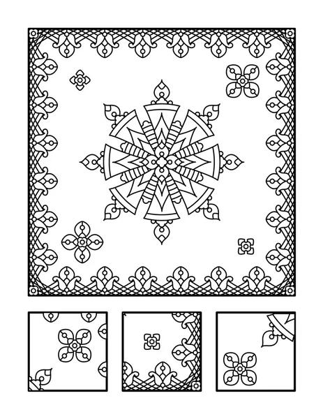 Coloring page and visual puzzle for adults — Stock Vector ...