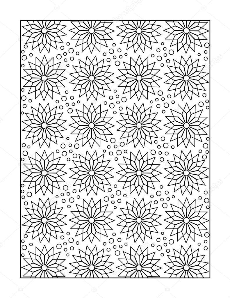 Coloring page for adults, or black and white ornamental background ⬇ ...