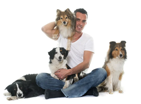 Three dogs and man Stock Photo by ©cynoclub 145900133