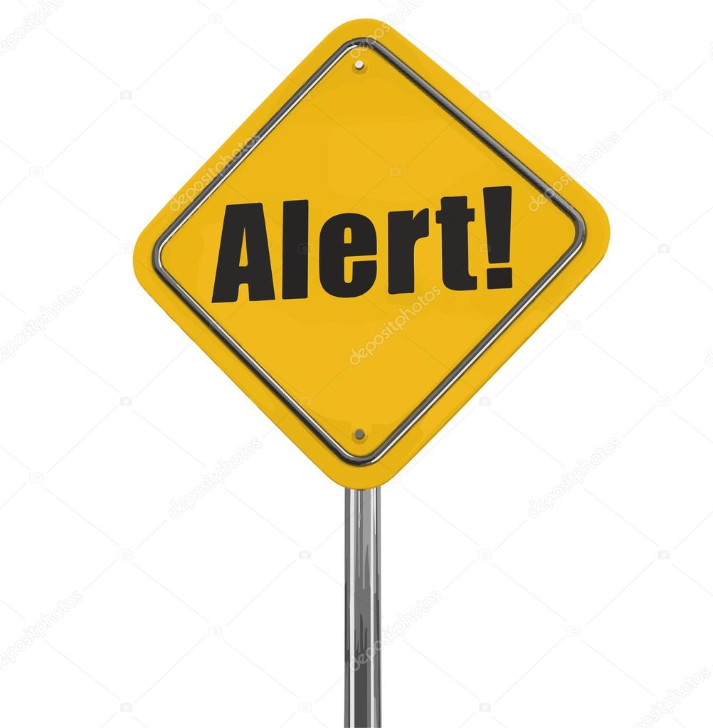 Señal de alerta. Imagen con ruta de recorte Vector de stock #121385988 ...