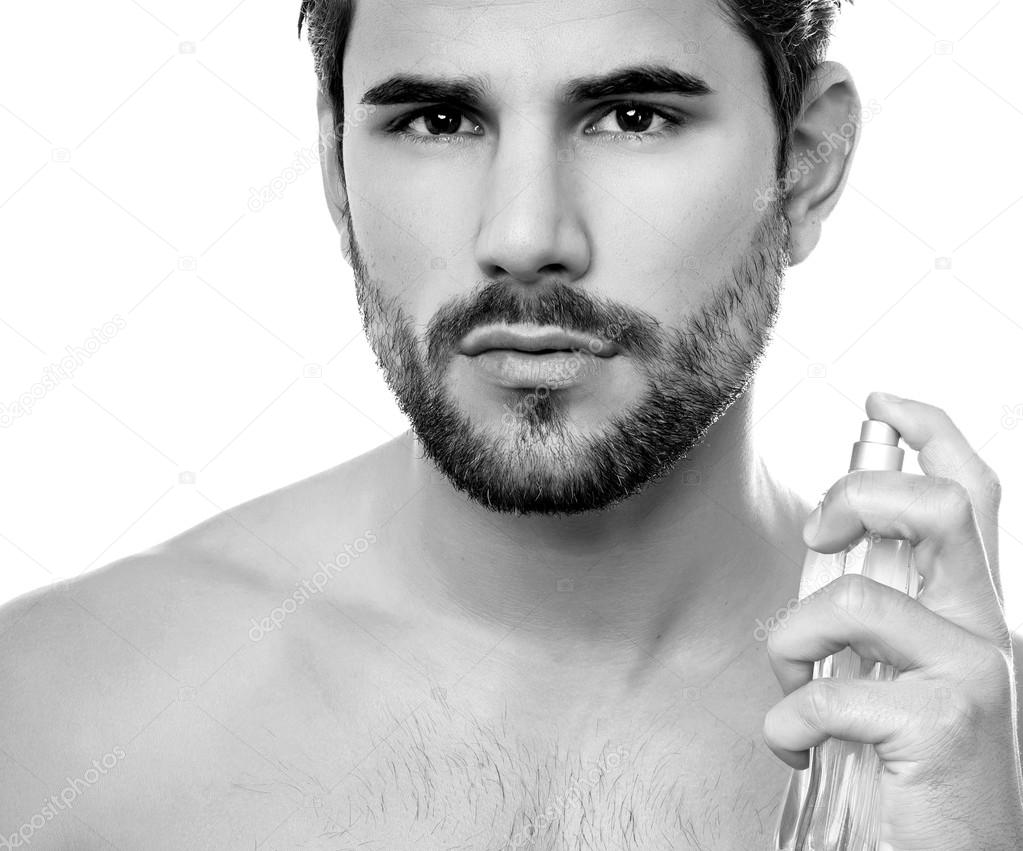 Man performing morning routine Stock Photo by ©Anetta 91616124