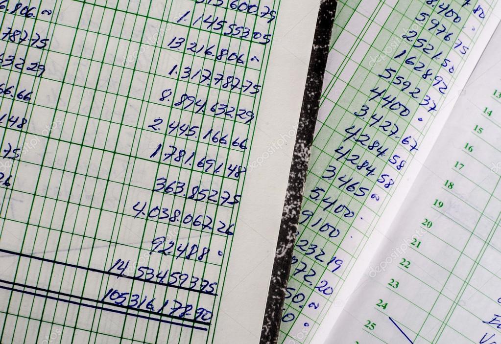 Pages of some old ledgers Stock Photo by ©OlafSpeier 67662405