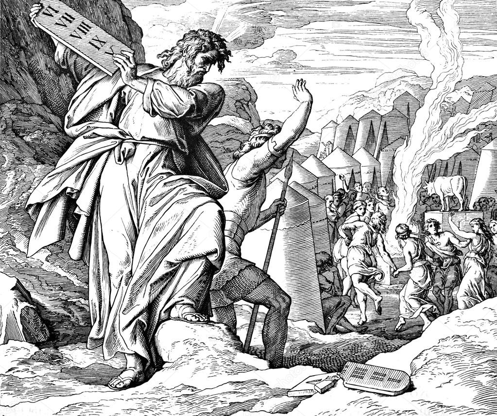 Moses Breaking The Ten Commandments